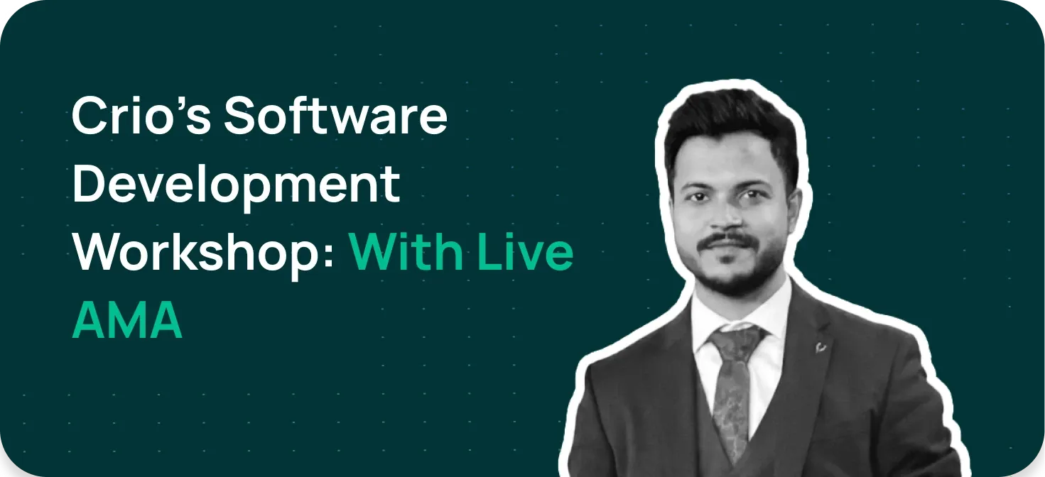 Register for Software Development Workshop: With Live AMA - Masterclass ...
