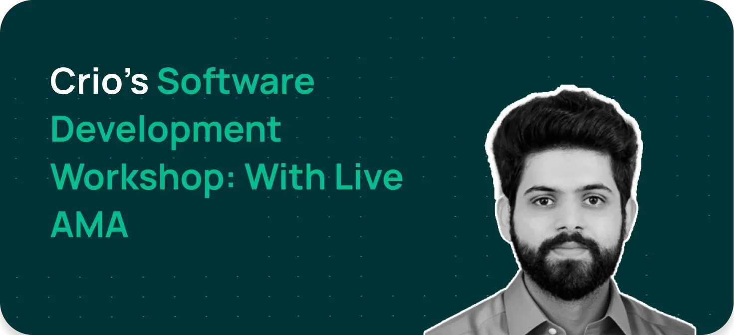 Register for Software Development Workshop: With Live AMA - Masterclass ...